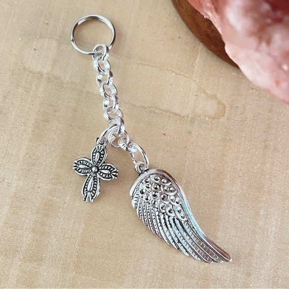 Whimsical Turtle | Accessories | Sale Cross Angel Wing Keychain ...